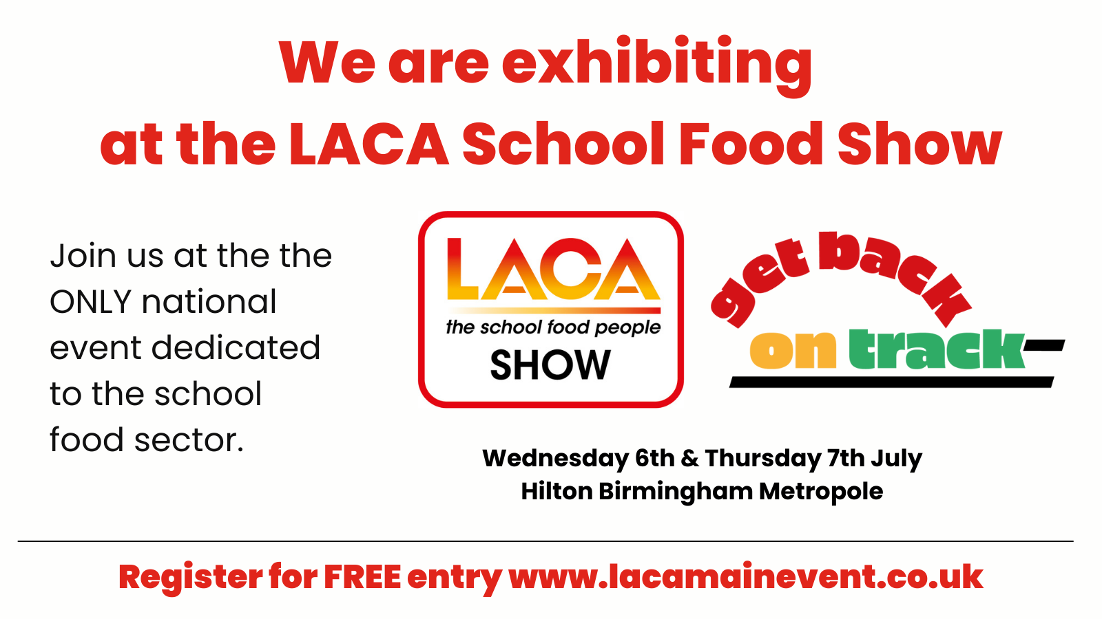 We are exhibiting at the LACA show on 6-7th July. Come and visit us ...